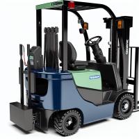 China Electric Forklift 5000kg 1735mm Wheel Base with Shimadzu Pump and Intelligent Charger for sale