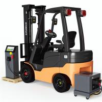 China Electric Forklift 5000kg 1735mm Wheel Base with Shimadzu Pump and Intelligent Charger for sale