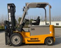 China SNSC 3.5 Ton Electric Forklift 80V Battery Curtis Controller 3000mm Lift for sale
