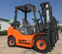 China 2.5 Ton LPG Gasoline Forklift 2500kg Capacity with Nissan K25 Engine 4.5m Triplex Mast for sale