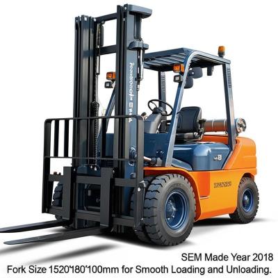 China Industrial Diesel Forklift 2018 Model 2-3 Ton Capacity Fork Size 1520x180x100mm for sale