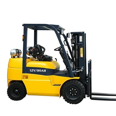 China Industrial Diesel Forklift 4.5m Height Hydraulic Brake 12V/80AH Battery LED Light for sale