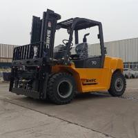 China 7 Ton 7000kg Heavy Duty Diesel Forklift 3000mm Lifting Height CE ISO for sale