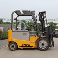 China 3 Ton Electric Counterbalance Forklift 3000kg Lithium Battery AC Motor for sale