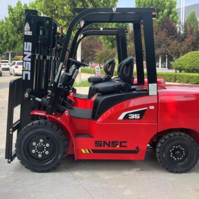 China 3.5 Ton Electric Counterbalance Forklift 3500kg Capacity AC Motor Curtis Controller for sale