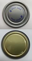 China CMYK Printing Tinplate Can Lid 0.18mm-0.25mm Thickness Round Metal Lid for Beverage Food Packaging for sale