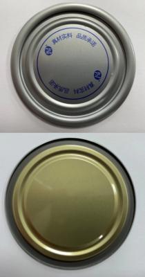 China CMYK Printing Tinplate Can Lid 0.18mm-0.25mm Thickness Round Metal Lid for Beverage Food Packaging for sale