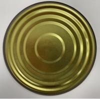 China ID153mm 603 Tinplate Metal Can Lid for Paper Tube Tinplate SPTE TFS Round Cover for sale