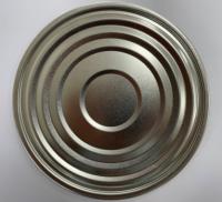 China Tinplate Can Lid 603D 153mm Fruit / Bean Can Bottom Antirust Cover for sale