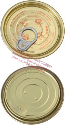China 307D EOE Lids Diameter Tinplate Tin Cover 83mm For Beans Fish Can for sale