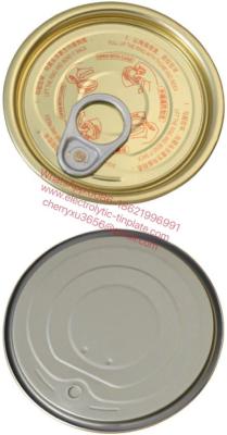 China Rust Resistance 99mm Golden EOE Tin Metal Lid for Food Cans 401# for sale