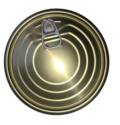China 401 Rust Resistance TFS Material 99mm Diameter Golden Easy Open EOE For Food Cans for sale