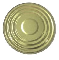 China 153mm 603D Tinplate Can Bottom End Golden Lacquer BPANI Food Packaging Lids for sale