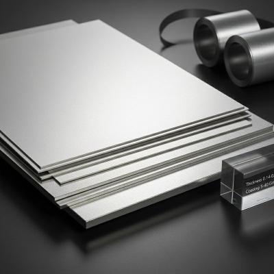 China Tinplate Sheets 0.14-0.50mm Thickness Tin Coating 5-40 G/m² for Packaging Cans for sale