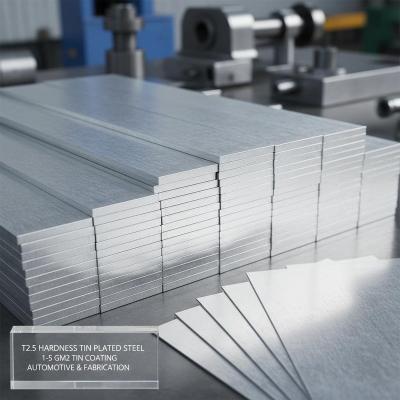 China T2.5 Hardness Tin Plated Steel Sheets with Tin Coating for sale