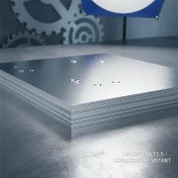 China Electrolytic Tinplate Sheets Silver Tin Coated Steel 600-1250mm Width T2.5 Hardness for sale