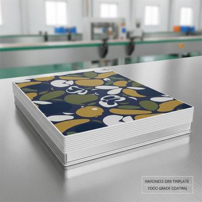 China Electrolytic Tinplate Sheets 600-1250mm Width BA CA Annealing Tin Coating 1-5 G/m² for Food Cans for sale