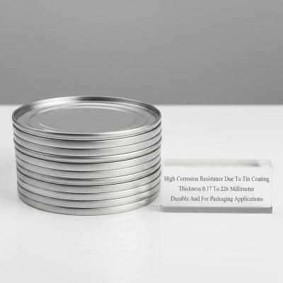 China Tinplate Lid 0.18-0.30mm High Corrosion Resistance Non Spill Tin Can Cover for Packaging for sale