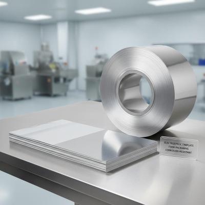 China Electrolytic Tinplate Sheet Coil SPTE 2.8/2.8 11.2/11.2 for Food Packaging for sale