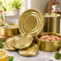 China Custom Printed Tinplate Can Lids for Food Packaging & Branding for sale