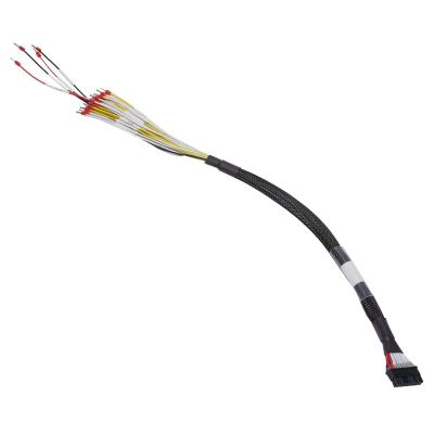 China Braided Mylar Flat Wiring Harness Cables With 16 Connectors OEM for sale