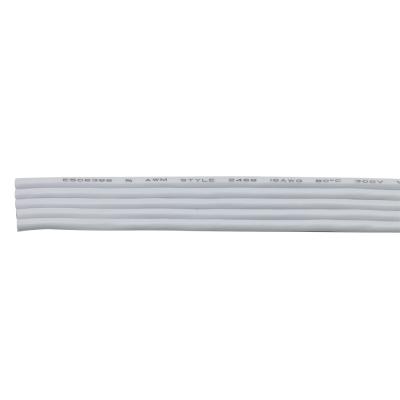 China UL VW-1 Rated Copper Flat Wire Cables 300V Voltage 105.C Temperature Resistance for sale