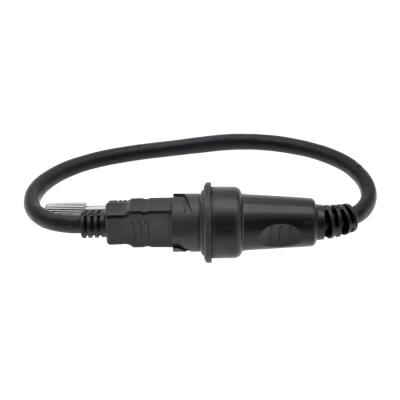 China 2.5cm M12 Male and Female Industrial Precision Connectors Through Hole Gold Plated for sale