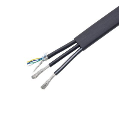 China Black Insulated Copper Wire Cable with Aluminum Foil Shielding for sale
