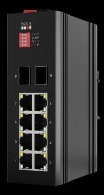 China 65 Series Din Rail Industrial POE Switch Unmanagement 8 Port SFP Switch for sale