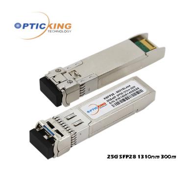China Duplex LC Connector 850nm 300m 25G SFP28 SR Optical Transceiver for sale