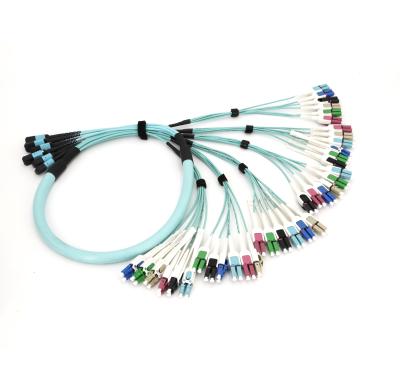 China High Speed SM MM 24 36 48 Fiber MPO MTP Harness Cable For Data Center for sale