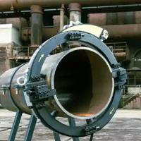 China Pneumatic Cold Cutting Pipe Beveling Machine 610-1524mm Working Range 120mm Thickness for sale