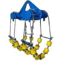 China 8 Ton Pipe Roller Cradle 152-305mm Adjustable Pipeline Roller Cradle for sale