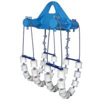 China 55T Load Pipe Roller Cradle 610mm 914mm Pipe Lowering Cradle for sale