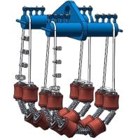 China 1219mm-1524mm Pipe Lifting And Lowering Equipment Pipeline Roller Cradles for sale