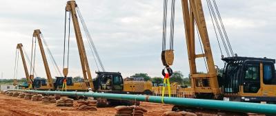 China 90T Pipe Layer Construction Pipeline Layer Wire Rope Luffing Oil And Gas Pipeline Construction for sale