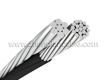 China XLPE Insulated Overhead Insulated Cable Duplex Service Drop Cable 600 Volts for sale