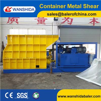 China China WANSHIDA Factory Automatic Scrap Metal Shear Box Shear Container Shear Cutting Machine for sale