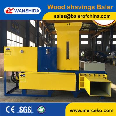 China Wanshida Hydraulic Wood Shaving Baler/Wood sawdust baler Baling Press Compactor for sale