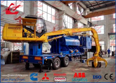 China Mobile Waste Scrap Metal Steel Light Metal Baler Logger Remote Control Diesel Engine Export to USA for sale