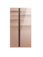 China Colored Crystal Refrigerator Door Panels with Silk Screen Printing for sale
