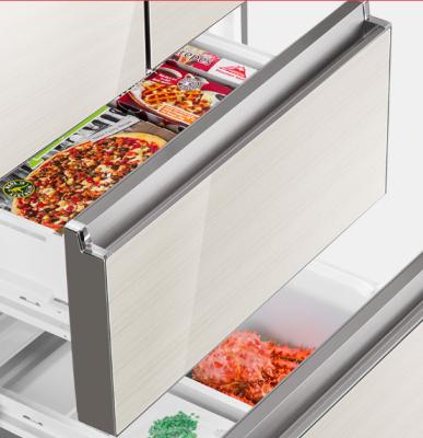 China Colored Crystal Refrigerator Door Panels with Silk Screen Printing for sale