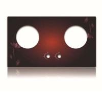 China Black Printing Gas Stove Tempered Glass 3mm 4mm 5mm 6mm Custom Size for sale