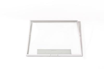 China Household Appliance Fridge Glass Shelves with Logo and Frame Printing Tempered Float Glass 500pcs MOQ for sale
