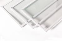 China Custom Tempered Fridge Glass Shelves 4mm 5mm Thickness with Logo Printing for Household Appliances for sale