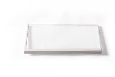 China Encapsulated Metallic Silver Tempered Glass Fridge Shelf for sale