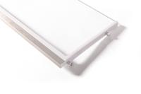 China Encapsulated Metallic Silver Tempered Glass Fridge Shelf for sale