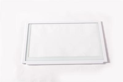 China Irregular Encapsulated 4mm Fridge Glass Shelf Cover for sale