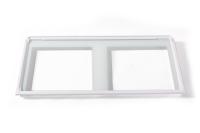 China 3.2mm White Frame Refrigerator Crisper Drawer Glass Cover for sale