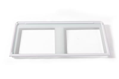 China 3.2mm White Frame Refrigerator Crisper Drawer Glass Cover for sale